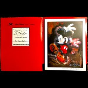 Disney | Art | Rare Wcoa Signed And Numbered Lithograph Disney Mickey ...